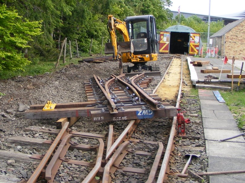 Creation of new siding at Woodhorn. - Narrow Gauge railway Photo Gallery