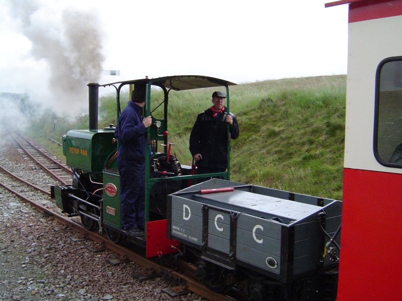 Peter Pan leaves Leadhills - Narrow Gauge railway Photo Gallery