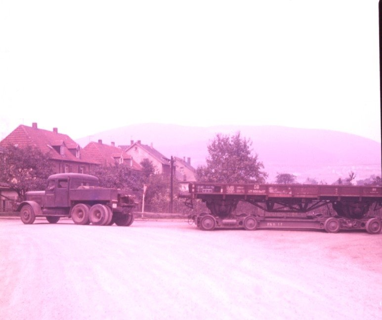 Road Rail trailer. - Narrow Gauge railway Photo Gallery