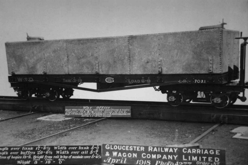 ex-WW1 H Class Watertank wagon - Narrow Gauge railway Photo Gallery